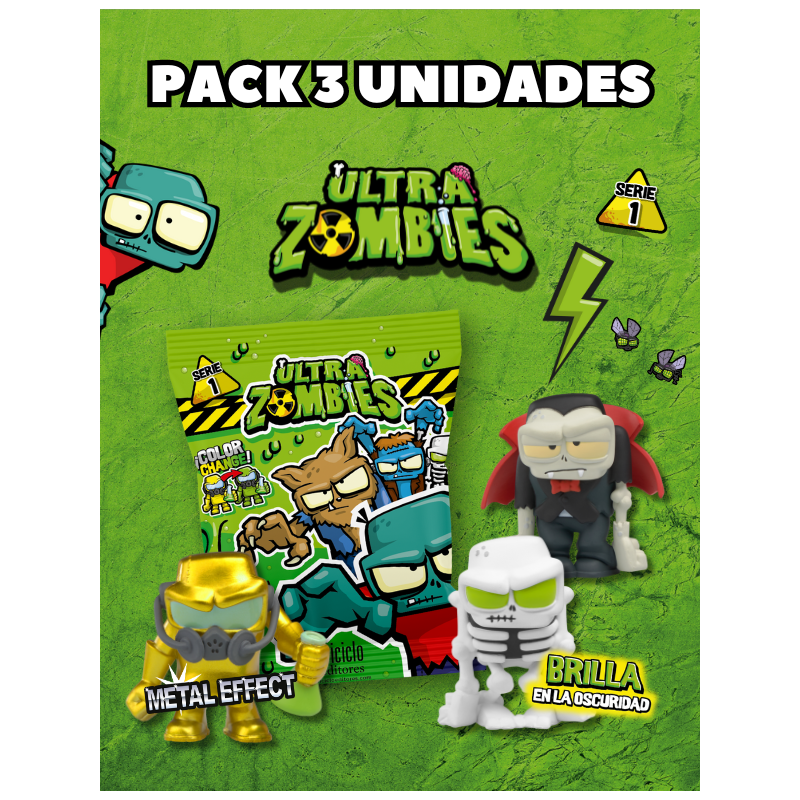 Pack 3 uds - Ultrazombies Serie 1